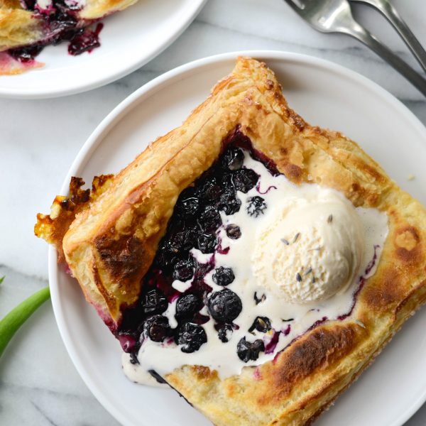 Blueberry Lavender Pastry Pies - Simply Scratch