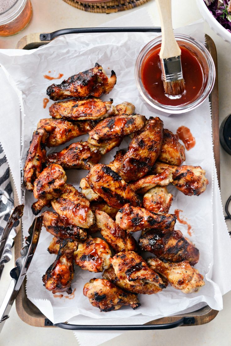 Grilled Cherry Chipotle Chicken Wings - Simply Scratch