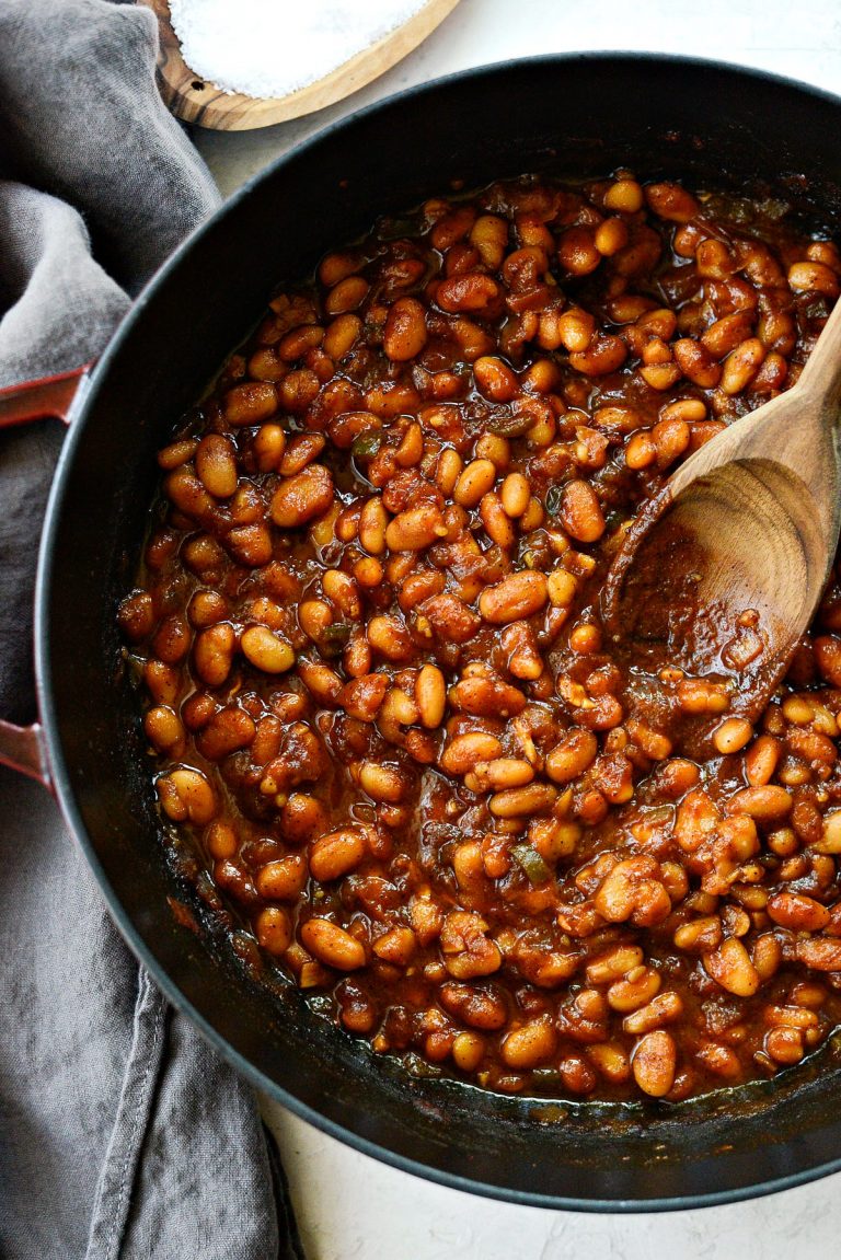 Spicy Jalapeño Baked Beans Recipe - Simply Scratch