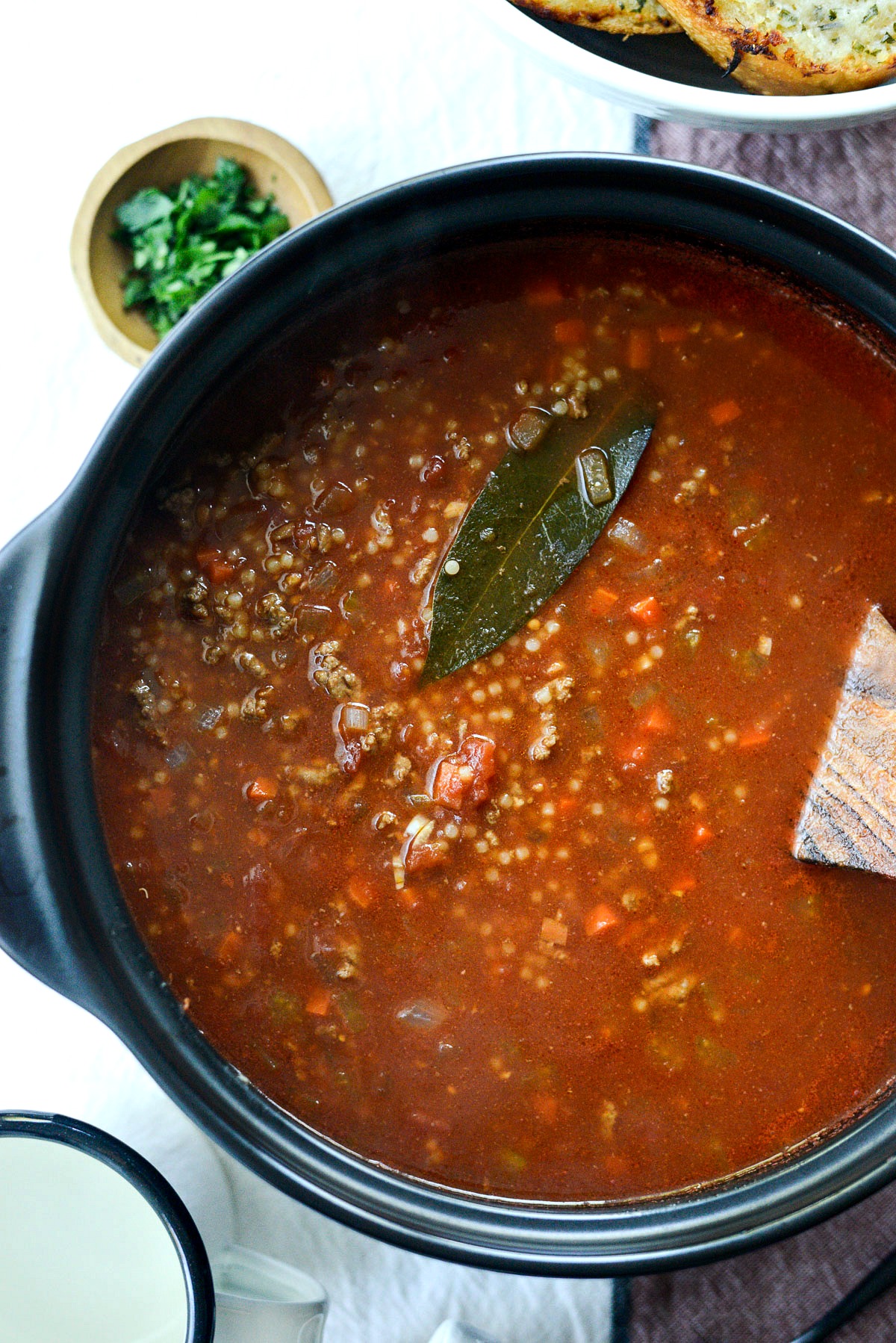 Beef Tomato Ancini de Pepe Soup - Simply Scratch