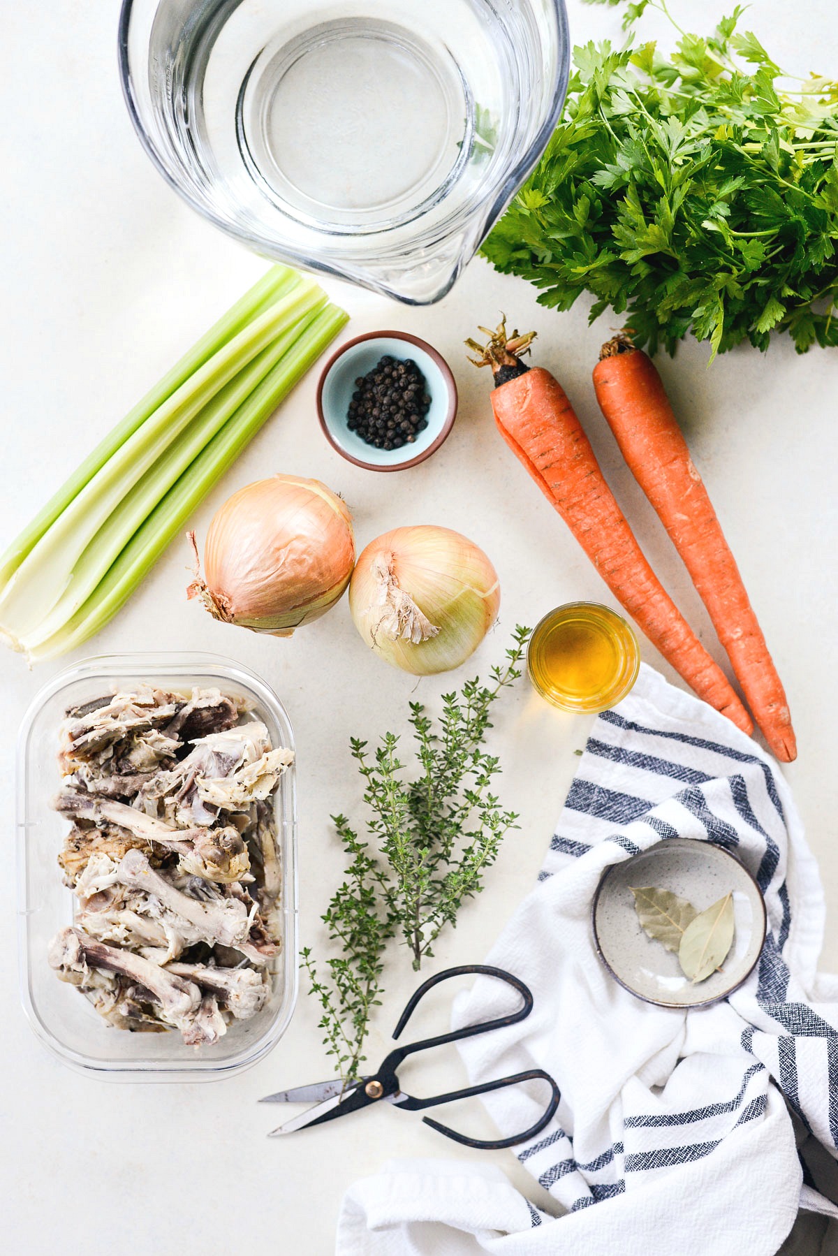 Slow Cooker Chicken Stock - Simply Scratch