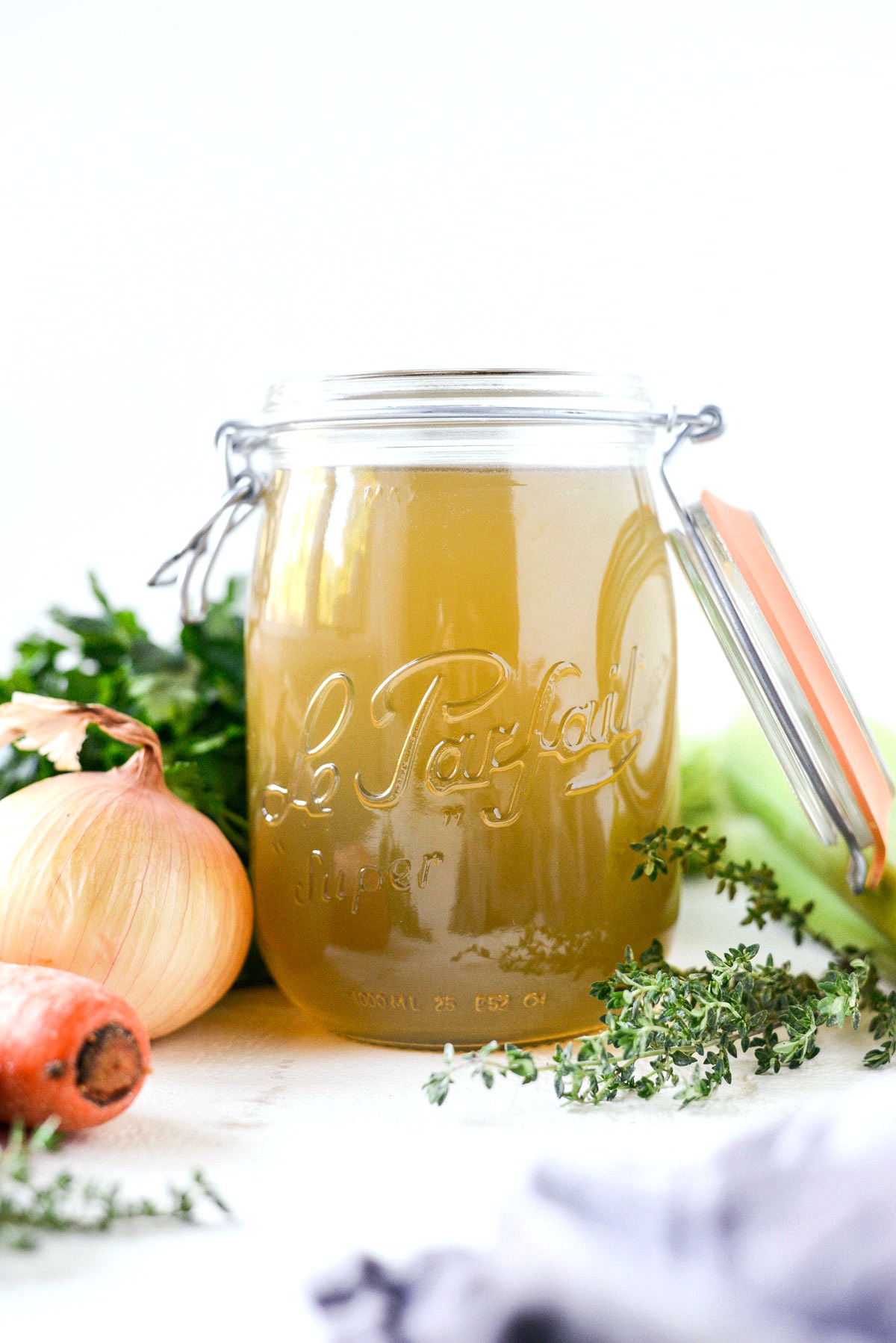 Slow Cooker Chicken Stock - Simply Scratch