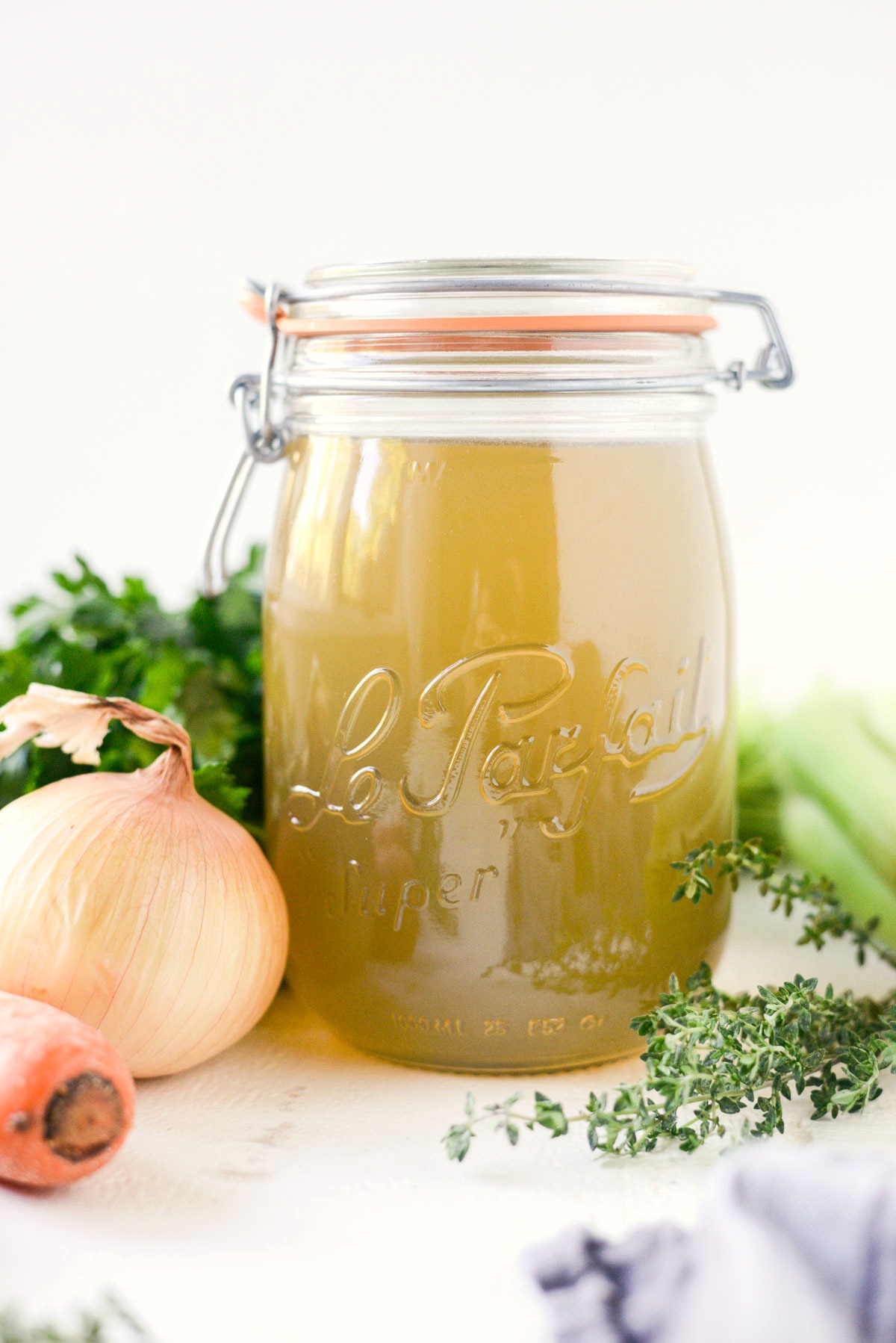 Slow Cooker Chicken Stock - Simply Scratch