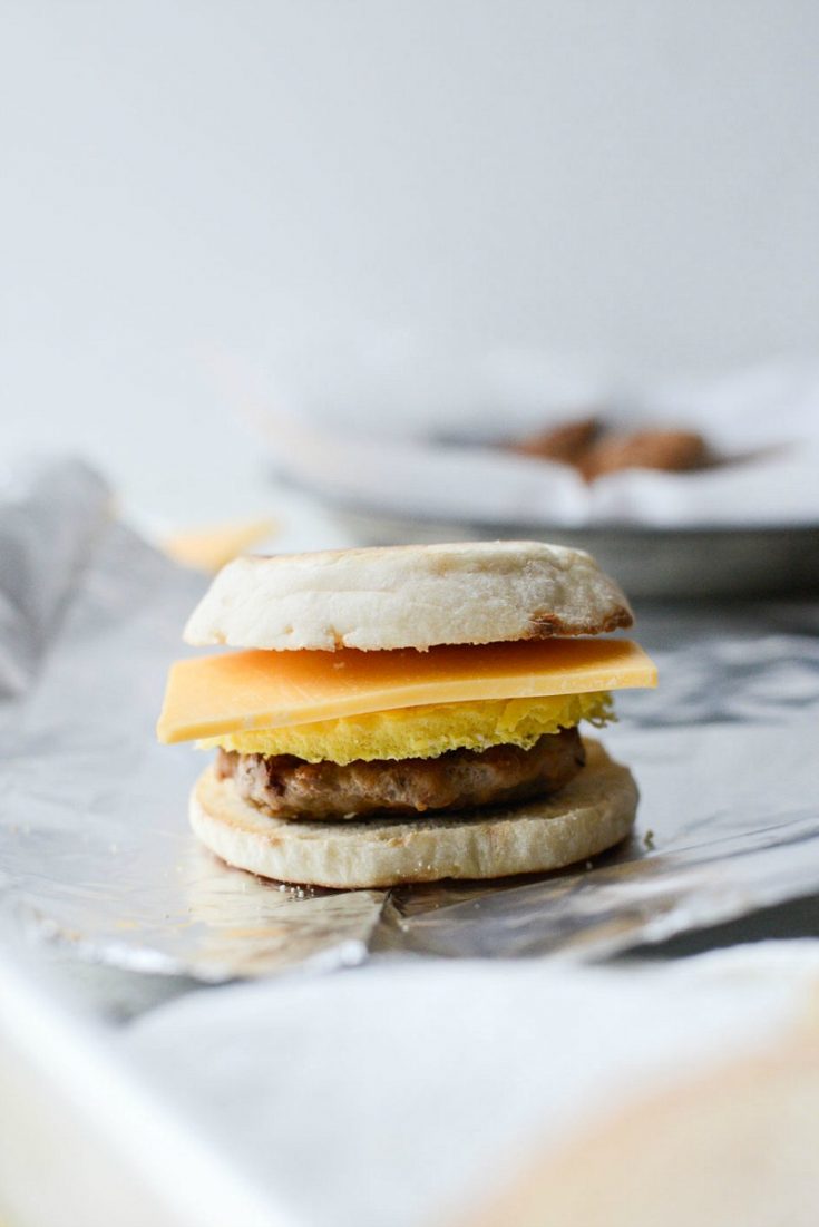 Sausage Egg and Cheese Breakfast Sandwiches - Simply Scratch