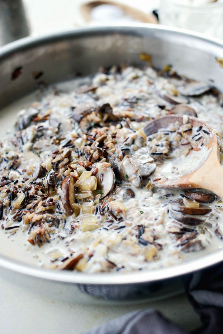 Mushroom Wild Rice Casserole - Simply Scratch