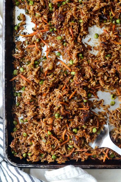 Sheet Pan Chicken Fried Rice - Simply Scratch