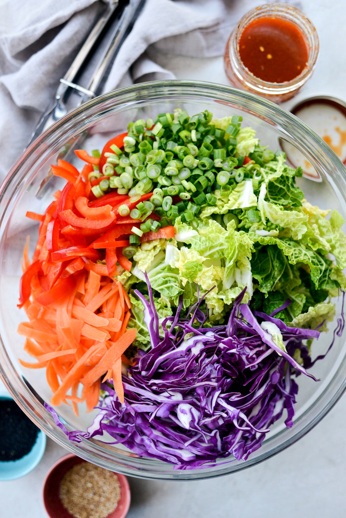 Spicy Korean Vegetable Slaw - Simply Scratch
