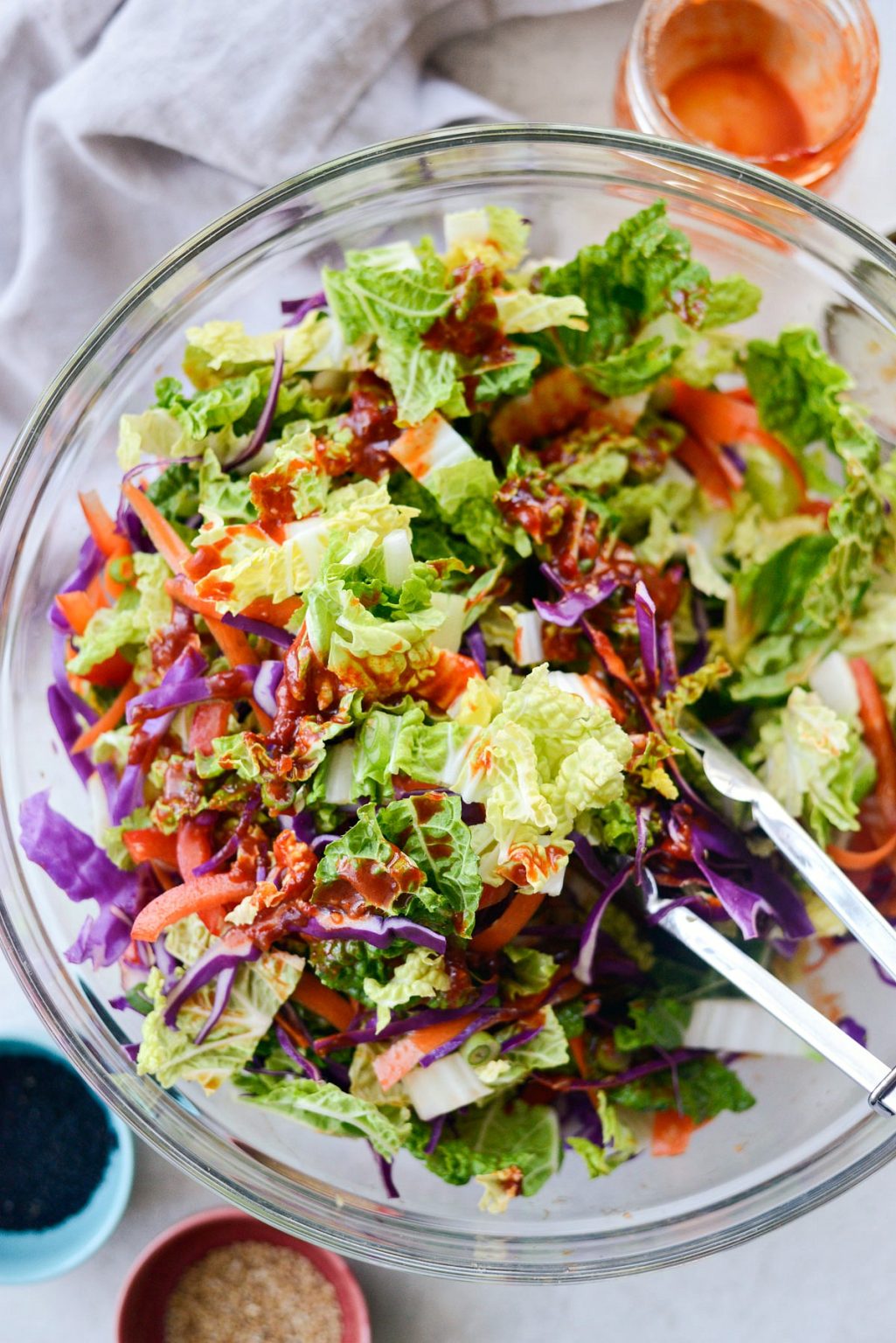 Spicy Korean Vegetable Slaw - Simply Scratch