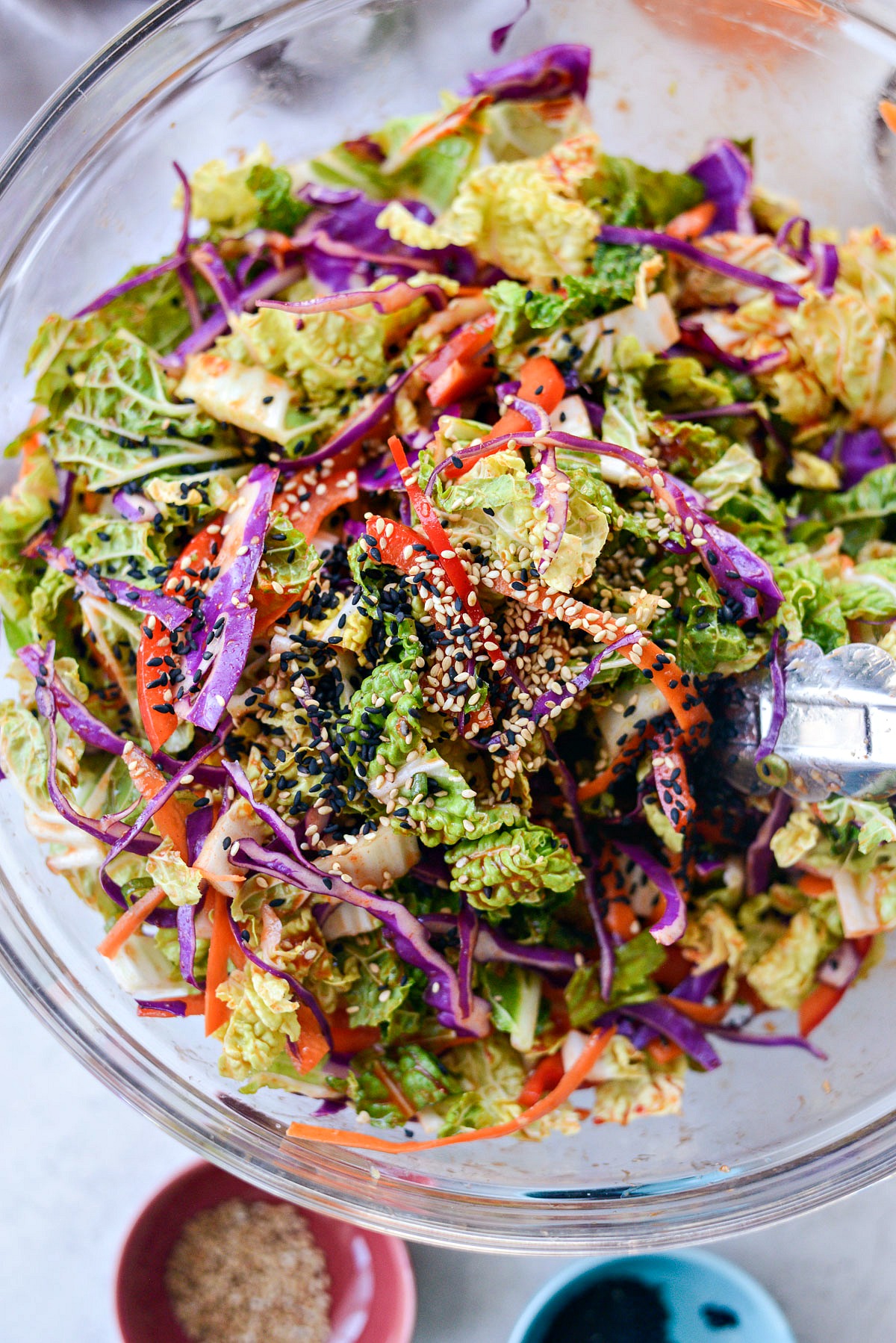 Spicy Korean Vegetable Slaw - Simply Scratch