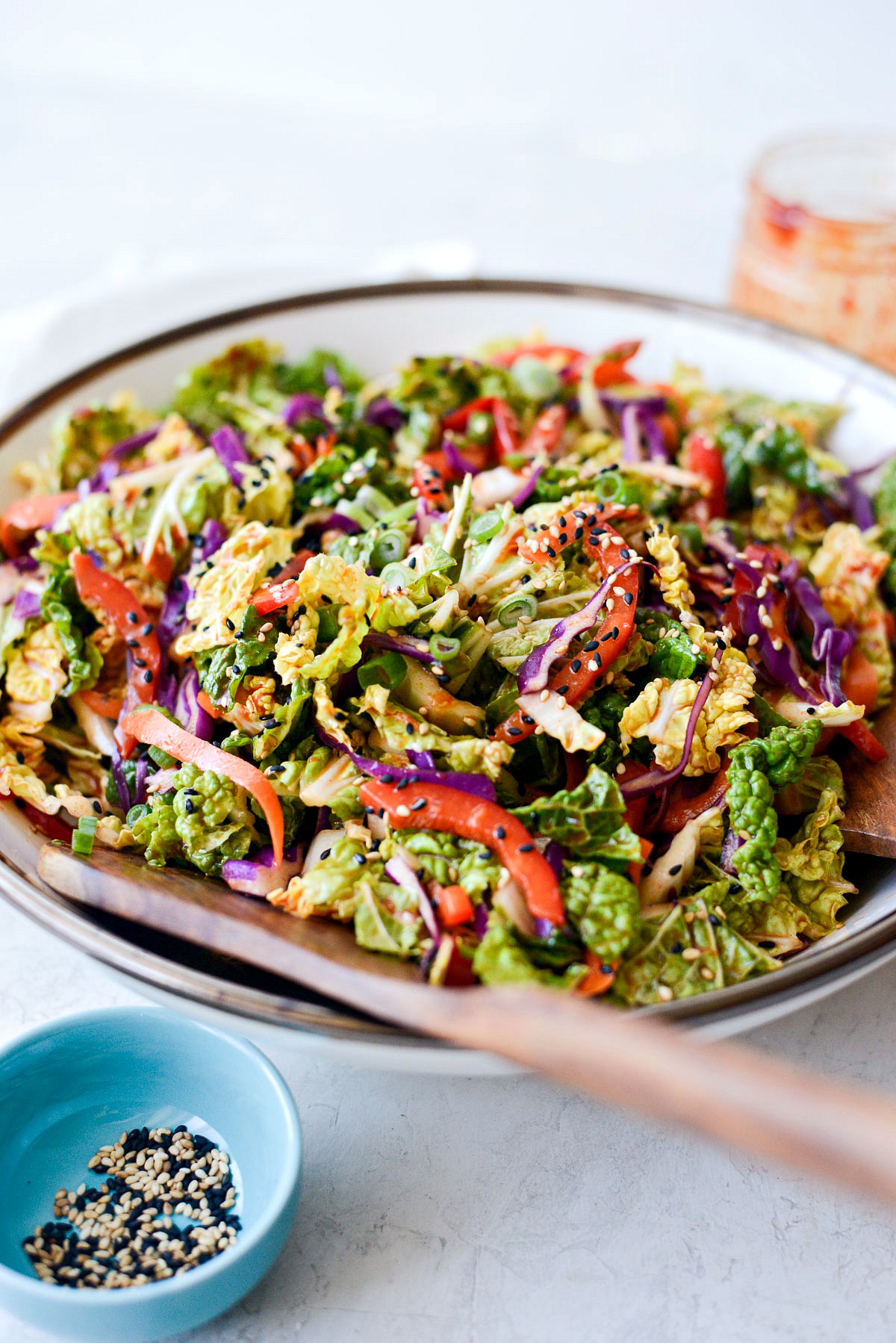 Spicy Korean Vegetable Slaw - Simply Scratch
