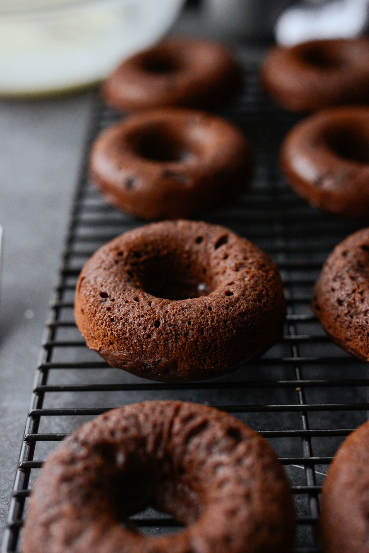 Glazed Chocolate Cake Doughnuts - Simply Scratch