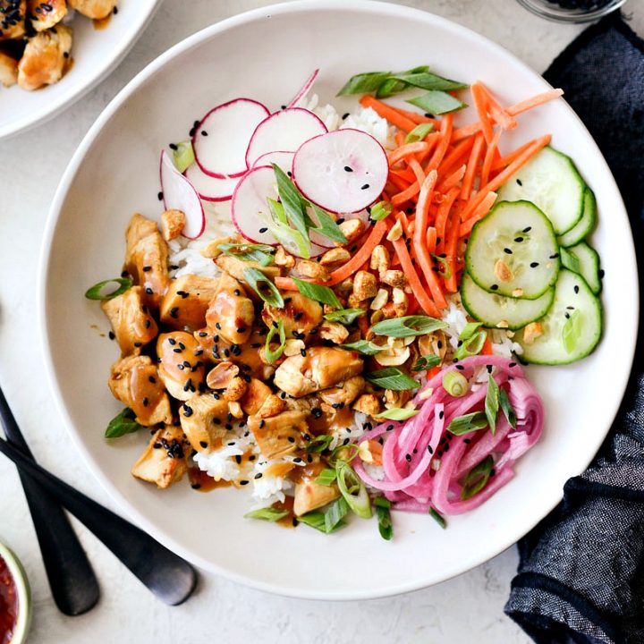 Ponzu Chicken Rice Bowls - Simply Scratch