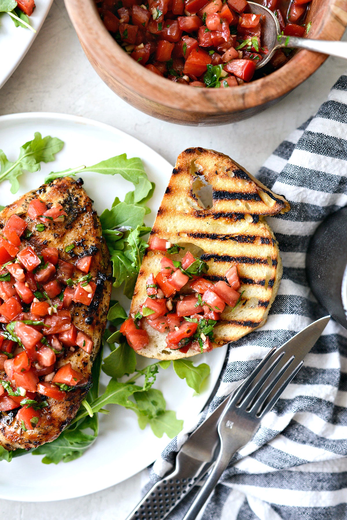 Grilled Chicken Bruschetta - Simply Scratch