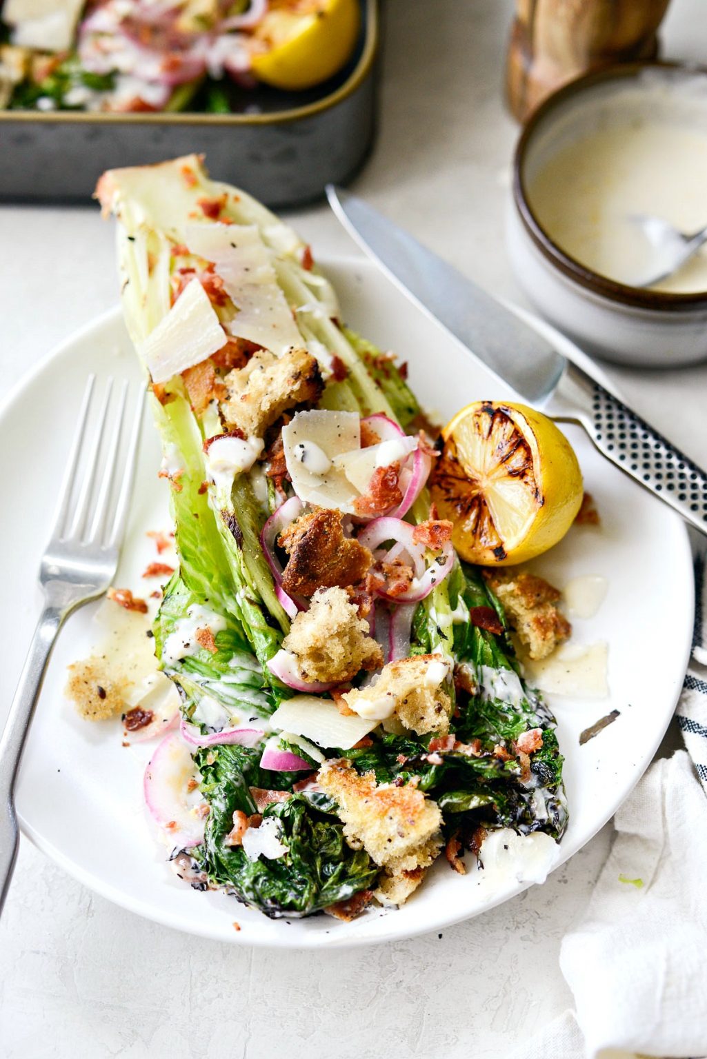 Grilled Romaine Salad - Simply Scratch