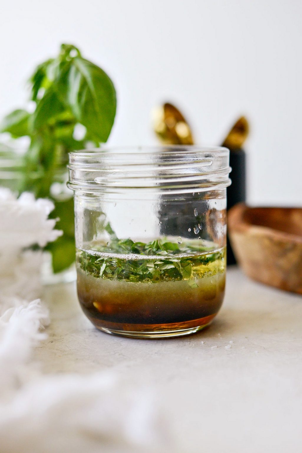 Asian Cabbage Slaw with Basil Ginger Dressing - Simply Scratch