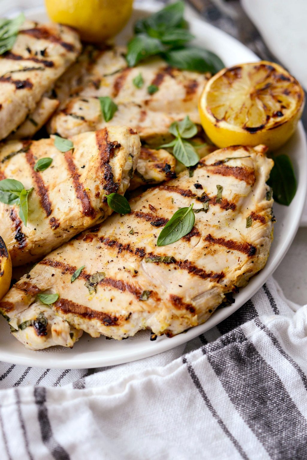 Grilled Lemon Basil Chicken - Simply Scratch