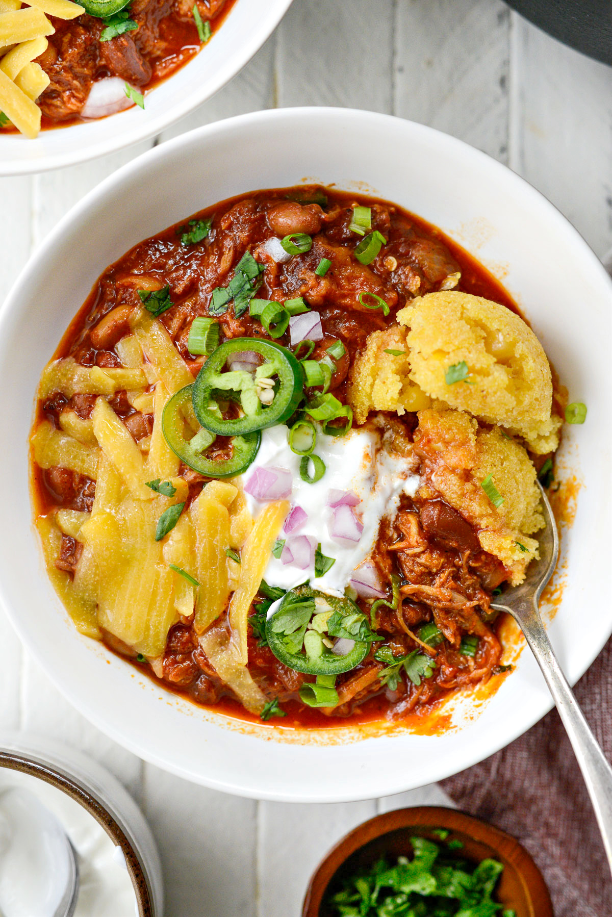 Smoky Pulled Pork Chili - Simply Scratch