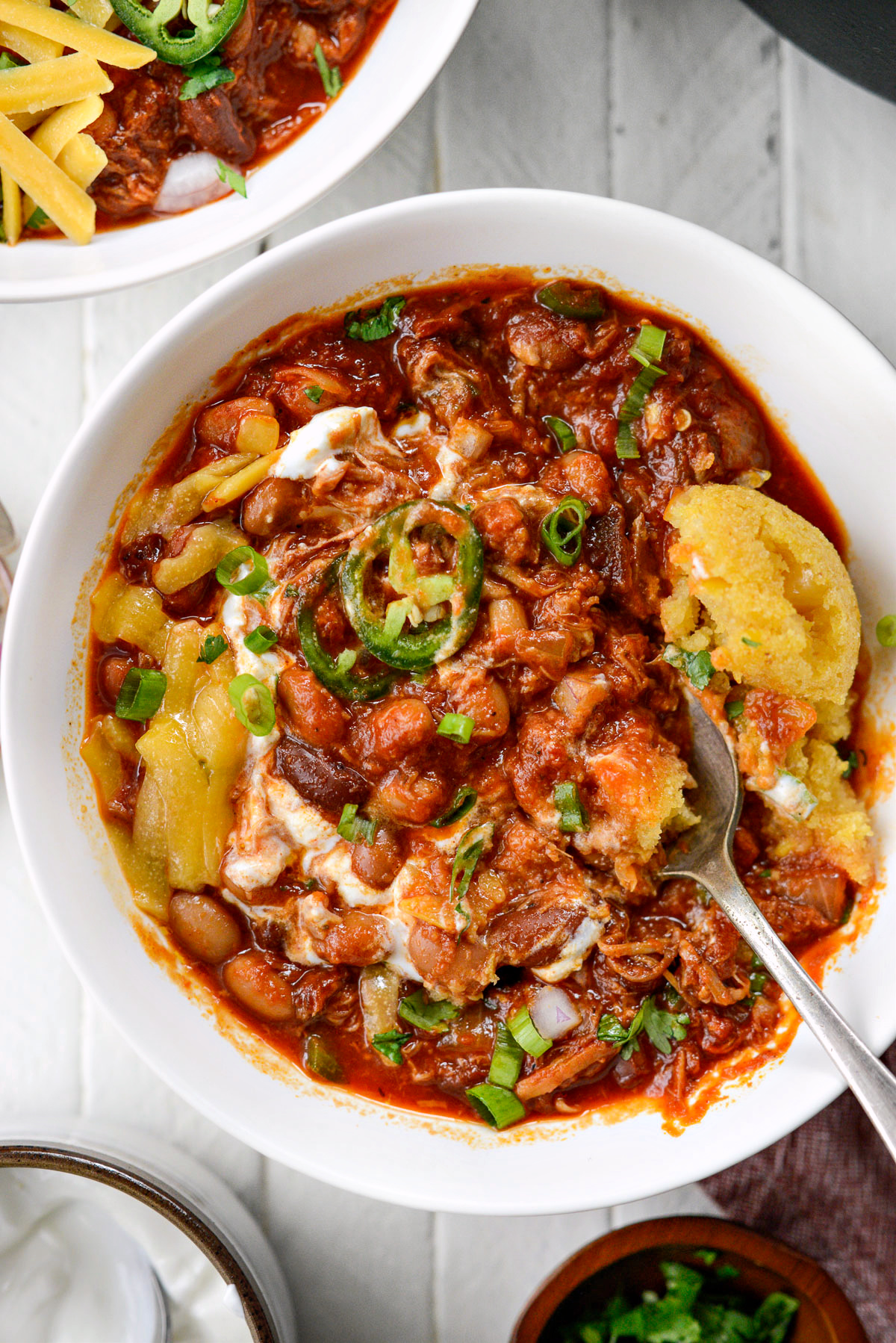 Smoky Pulled Pork Chili - Simply Scratch