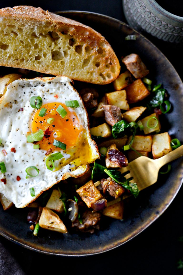 Leftover Prime Rib Breakfast Hash (Sheet Pan Hash) - Simply Scratch