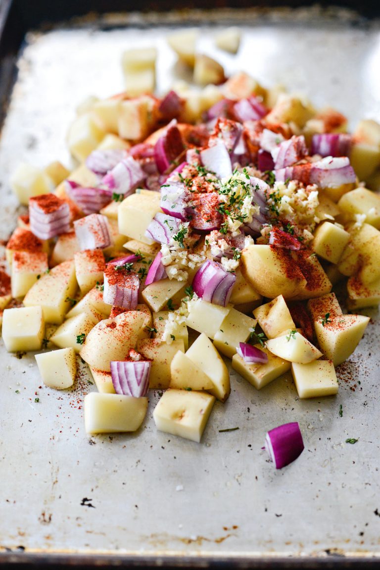 Leftover Prime Rib Breakfast Hash (Sheet Pan Hash) - Simply Scratch