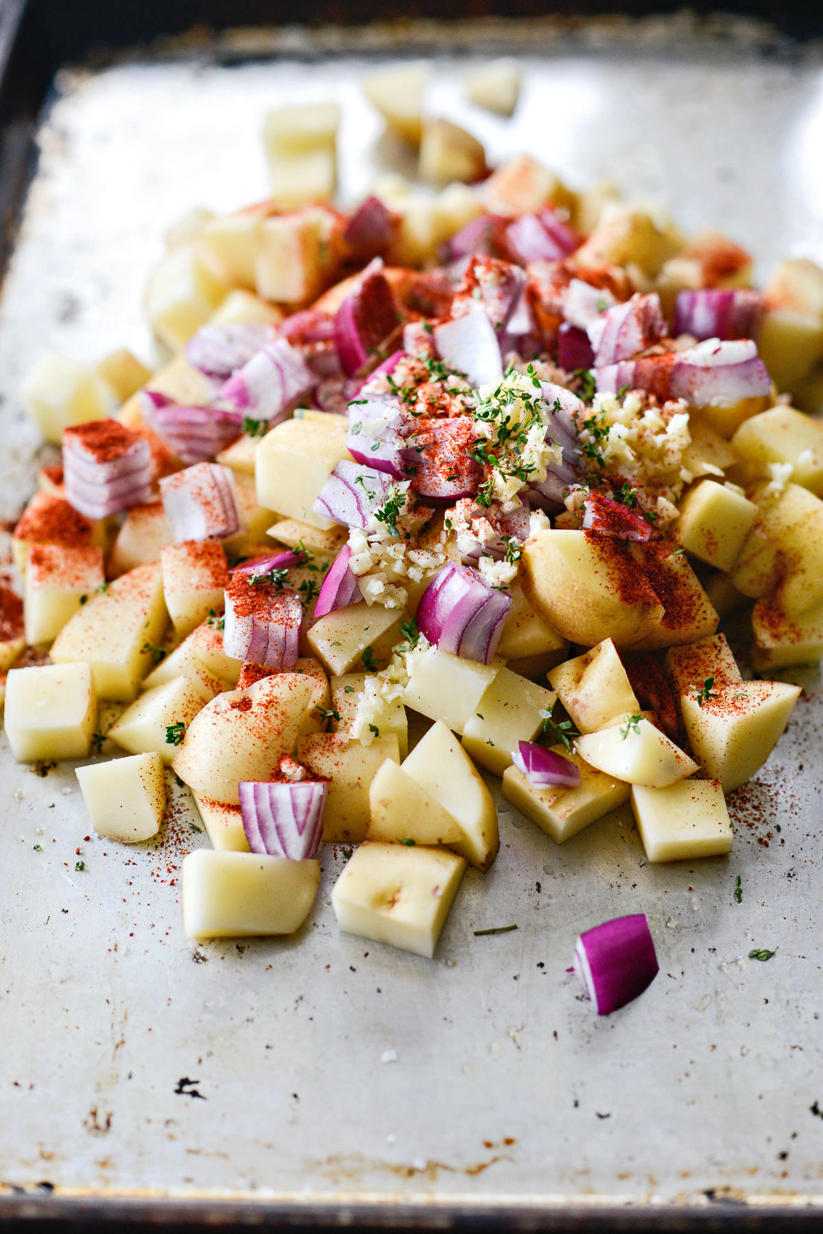 Leftover Prime Rib Breakfast Hash (Sheet Pan Hash) - Simply Scratch