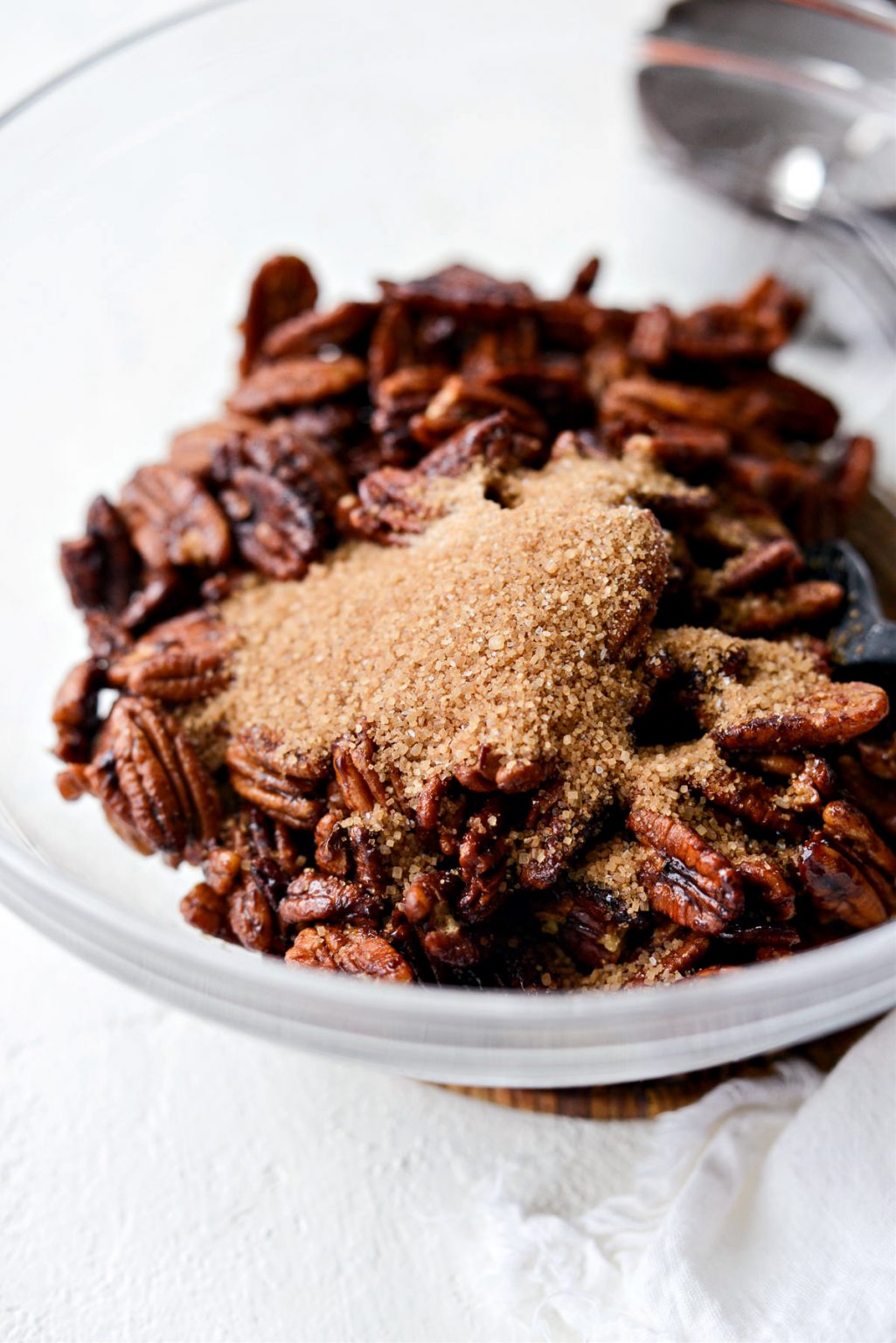 Honey Vanilla Bourbon Pecans - Simply Scratch