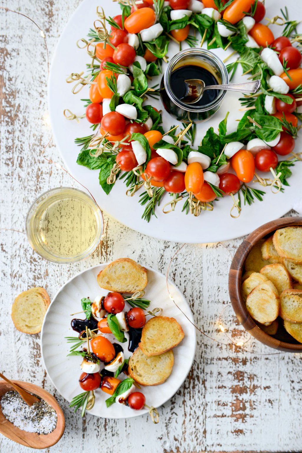 Holiday Caprese Wreath - Simply Scratch