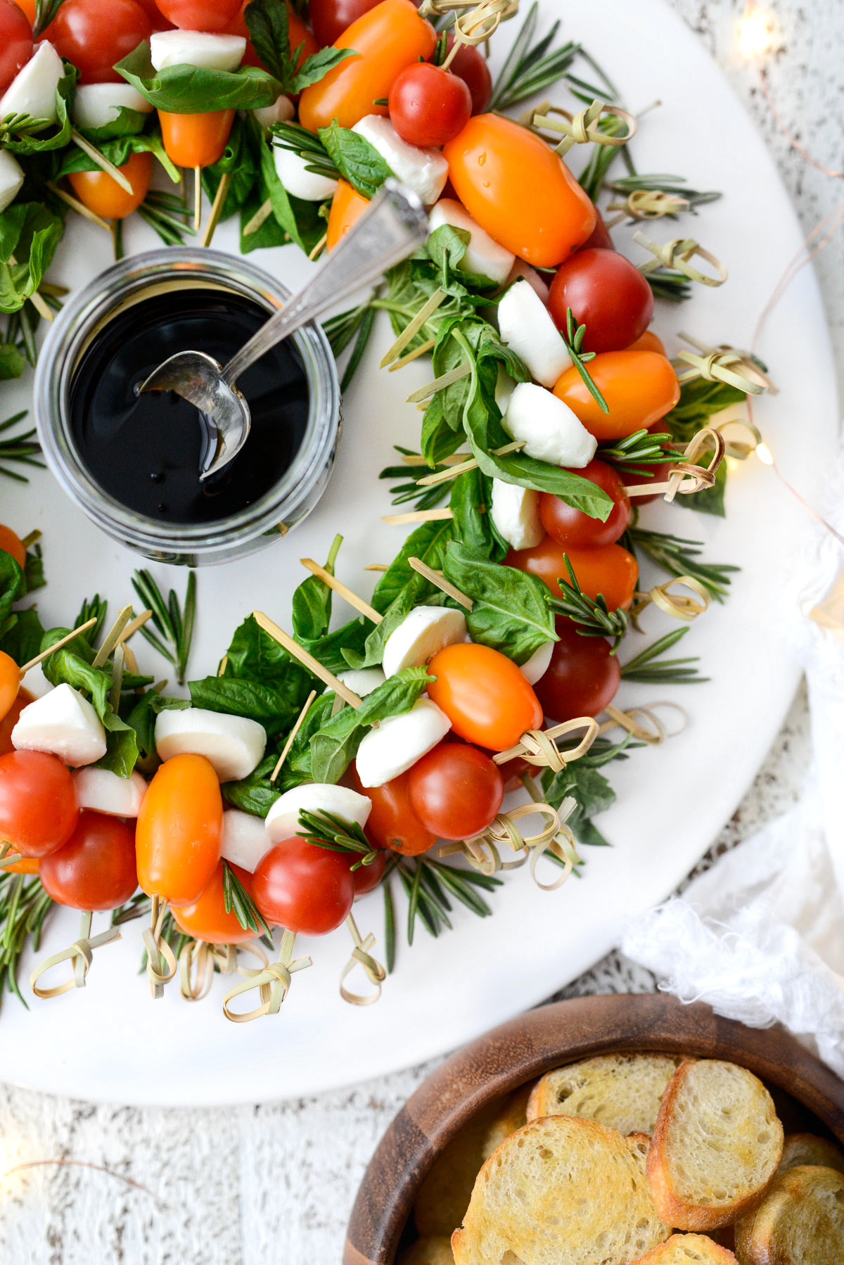 Holiday Caprese Wreath - Simply Scratch