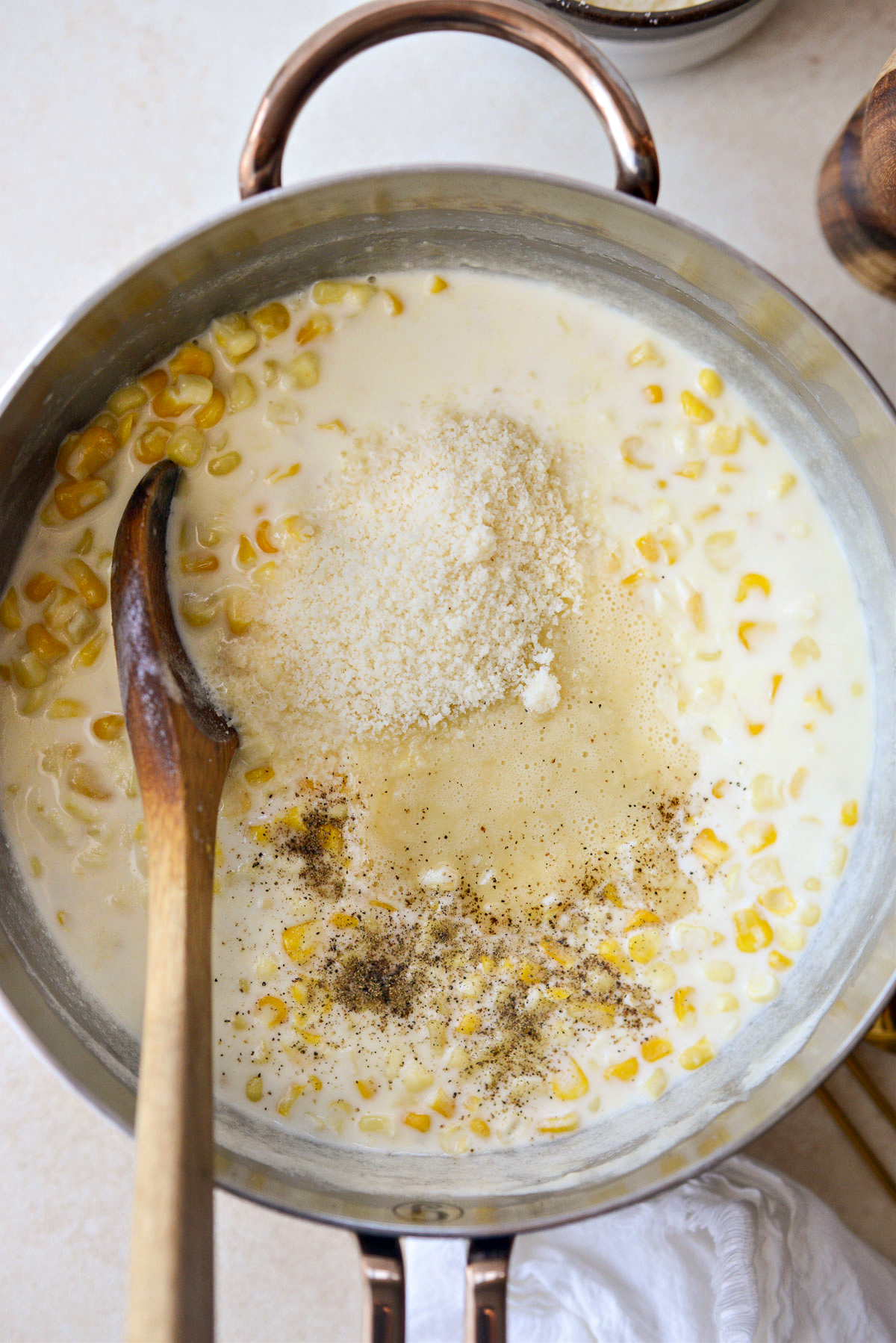 Parmesan Garlic Corn Au Gratin - Simply Scratch