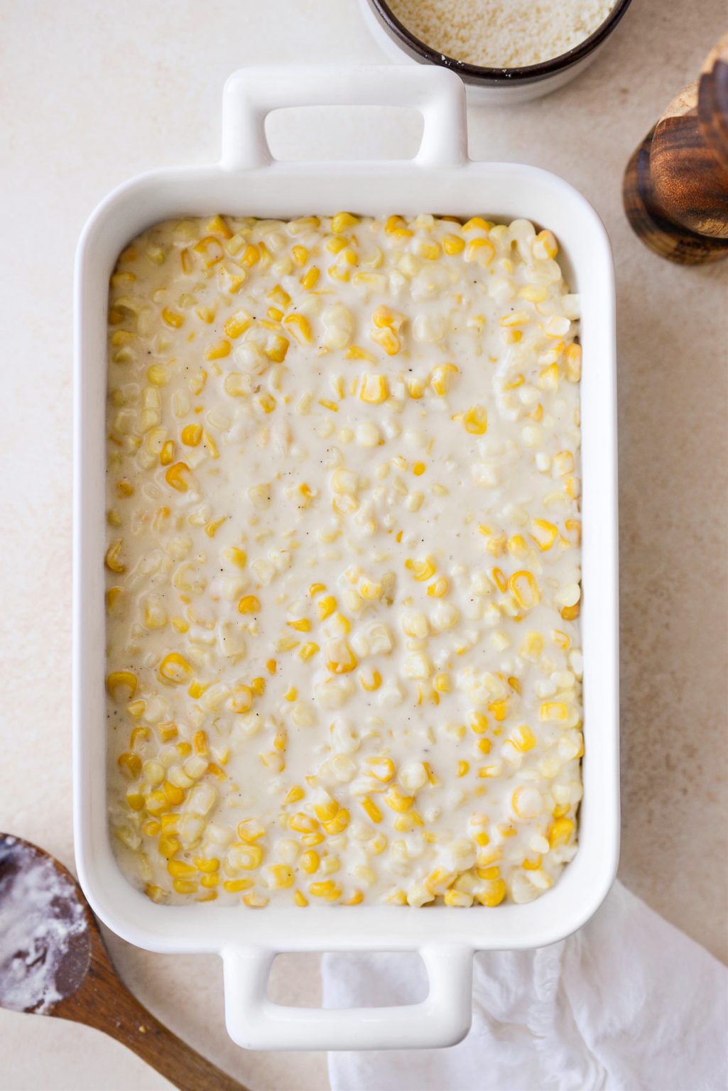 Parmesan Garlic Corn Au Gratin - Simply Scratch