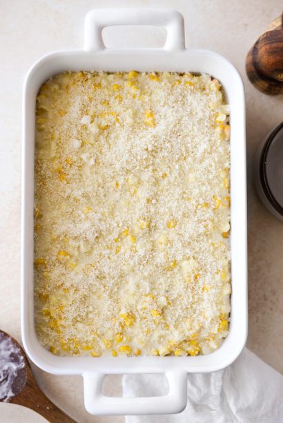 Parmesan Garlic Corn Au Gratin - Simply Scratch