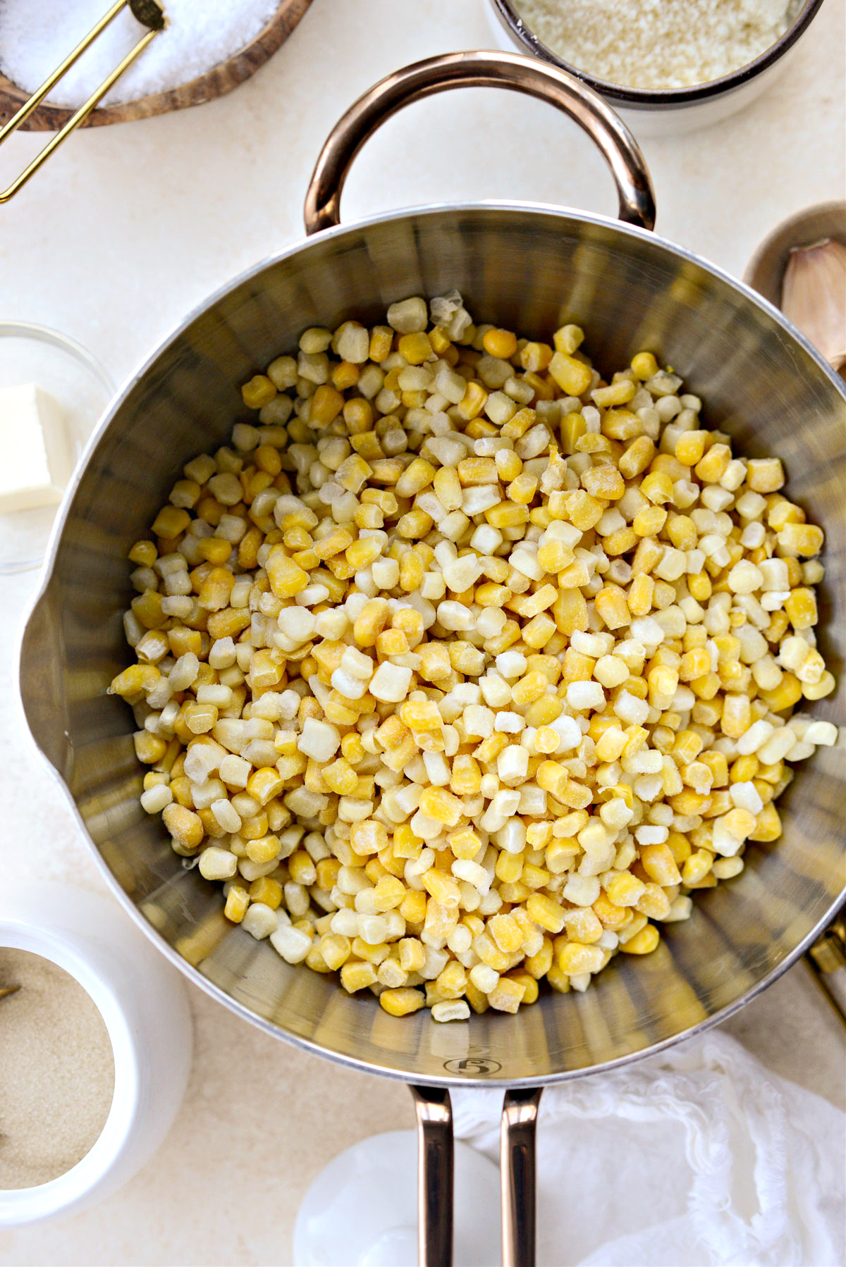 Parmesan Garlic Corn Au Gratin - Simply Scratch