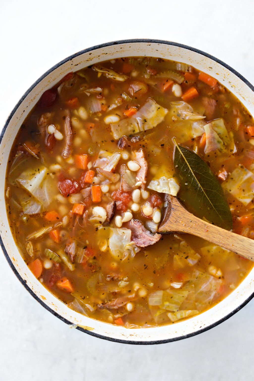 Rustic Ham and Bean Soup - Simply Scratch