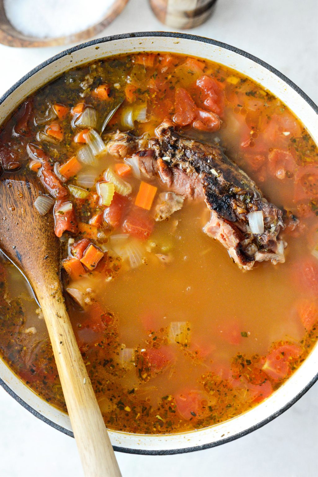 Rustic Ham and Bean Soup - Simply Scratch