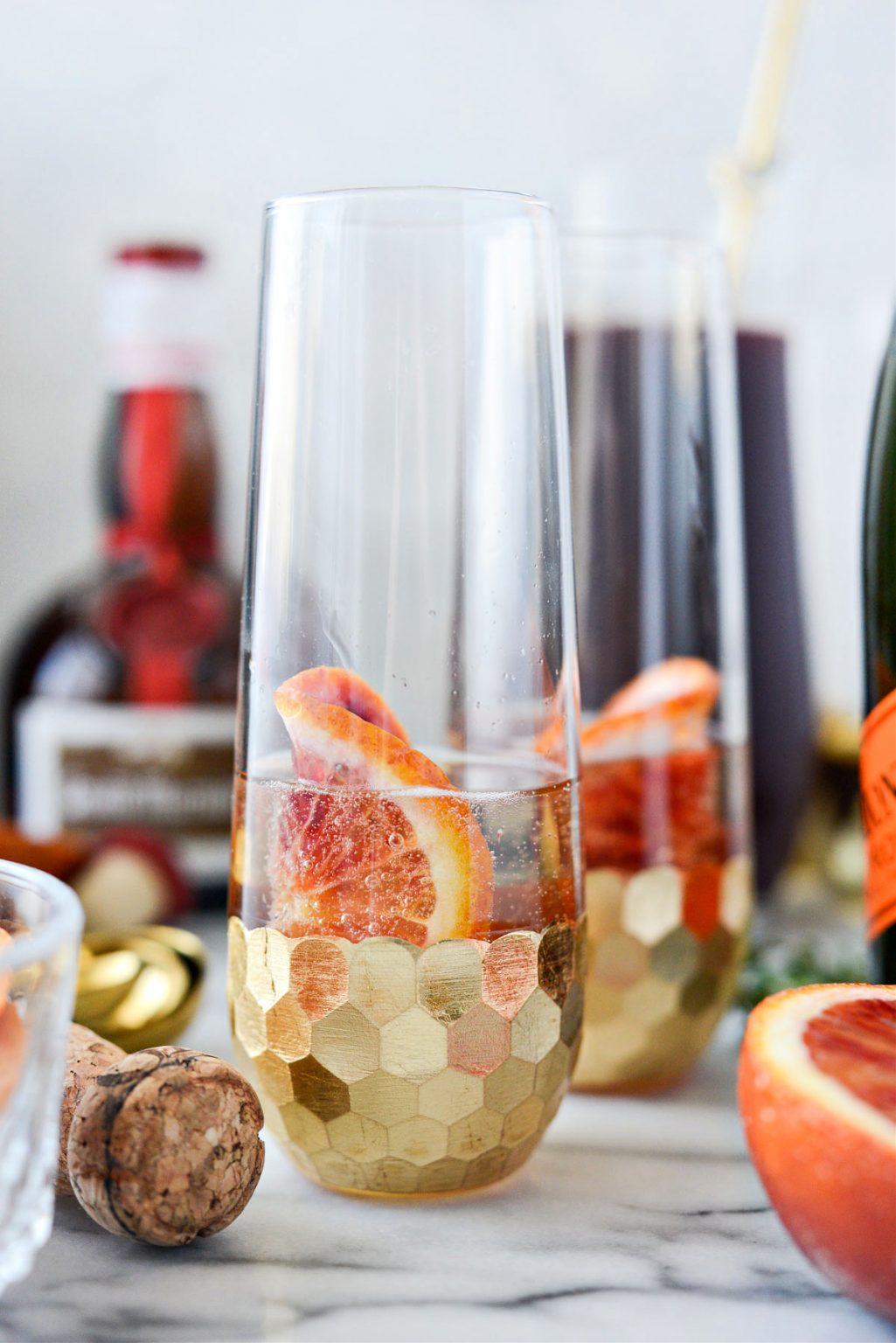 Vanilla Blood Orange Mimosas - Simply Scratch