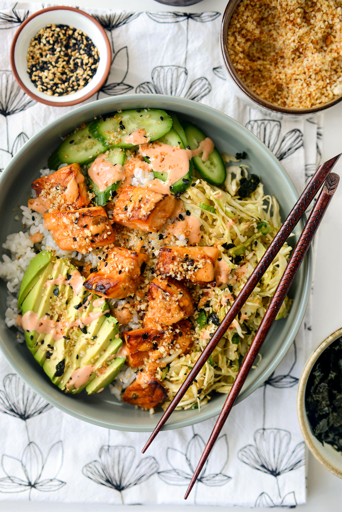 Spicy Salmon Maki Bowl - Simply Scratch