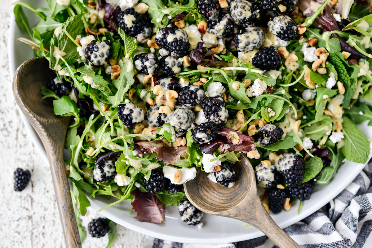 Blackberry Hazelnut Spring Salad - Simply Scratch