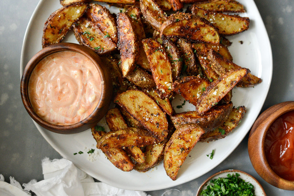Crispy Potato Wedges - Simply Scratch
