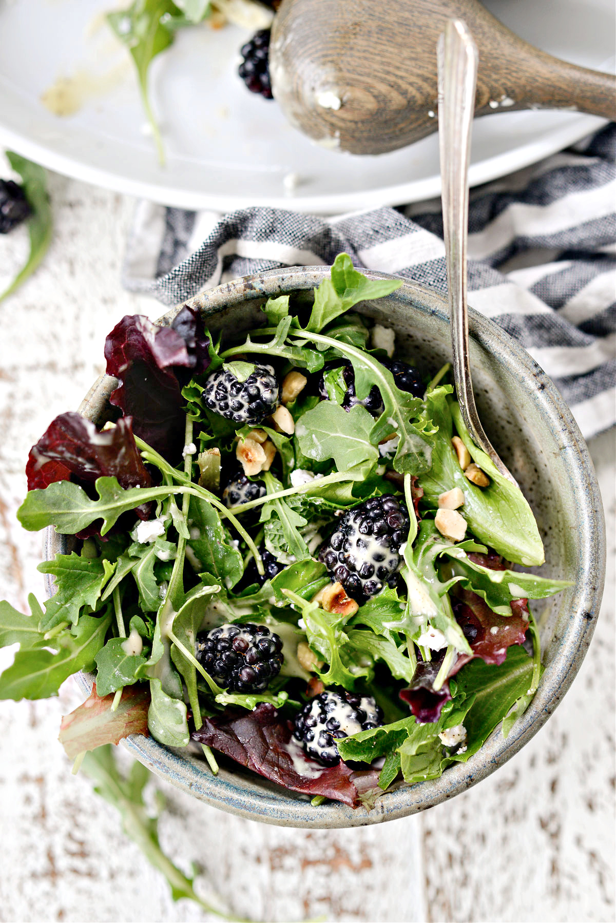 Blackberry Hazelnut Spring Salad - Simply Scratch
