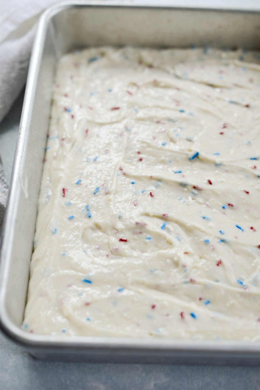 Red White and Blue Funfetti Cake - Simply Scratch