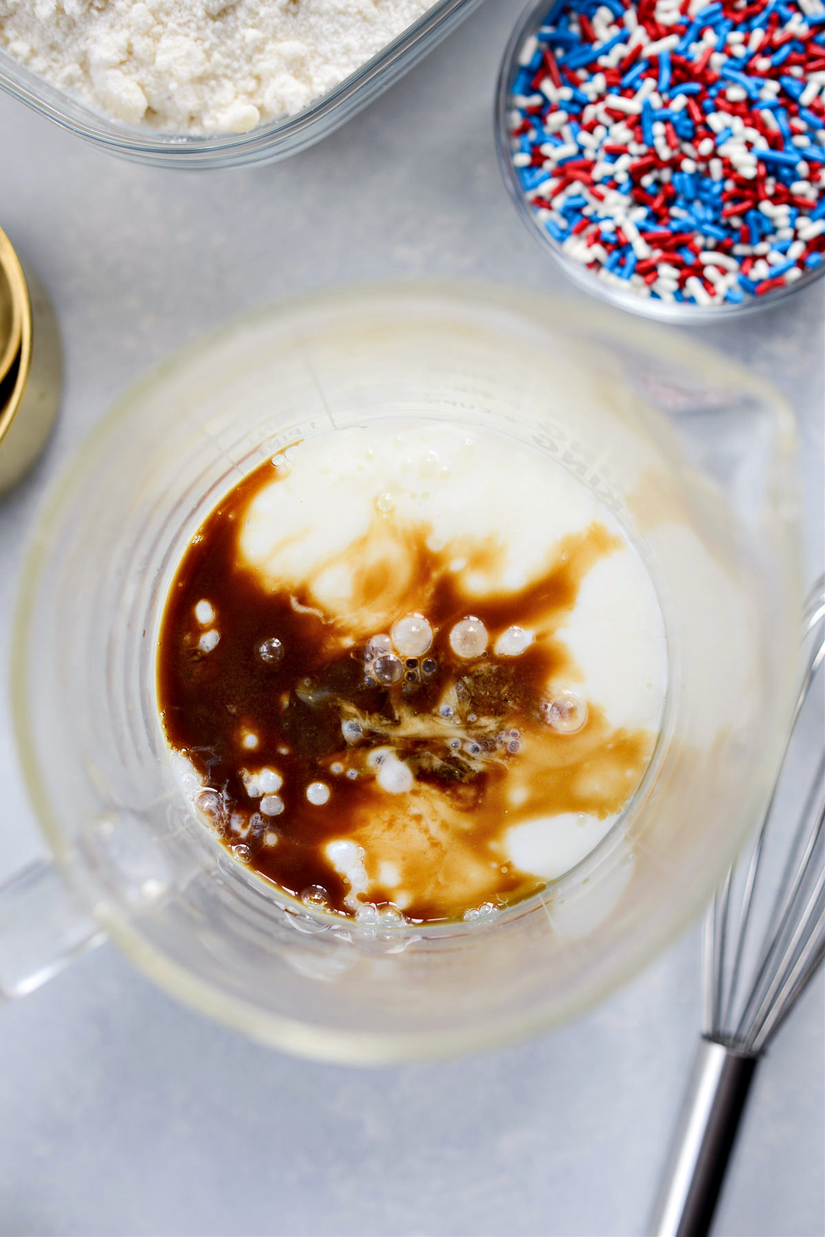 Red White and Blue Funfetti Cake - Simply Scratch