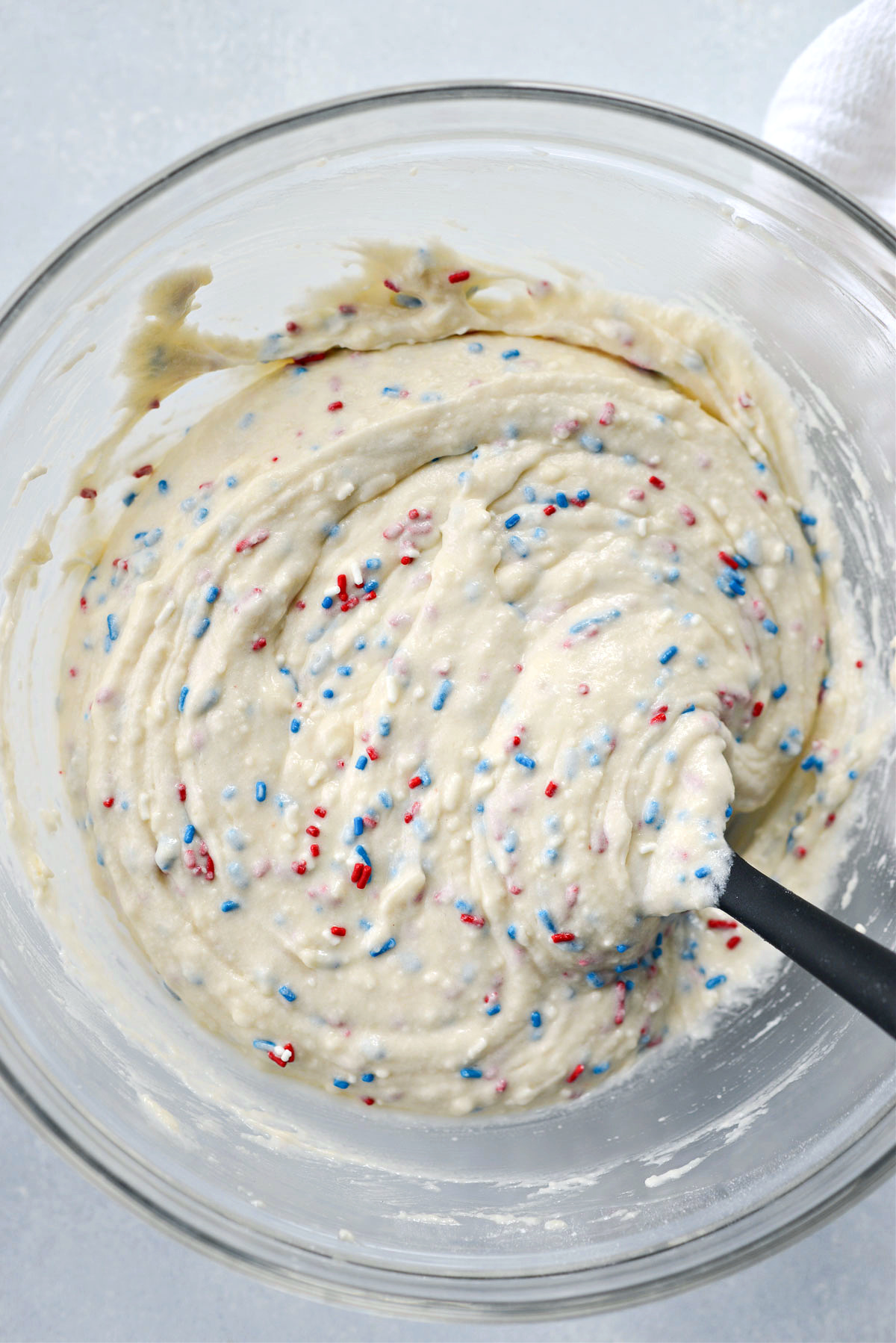 Red White and Blue Funfetti Cake - Simply Scratch