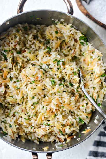 Greek Lemon Rice Pilaf - Simply Scratch
