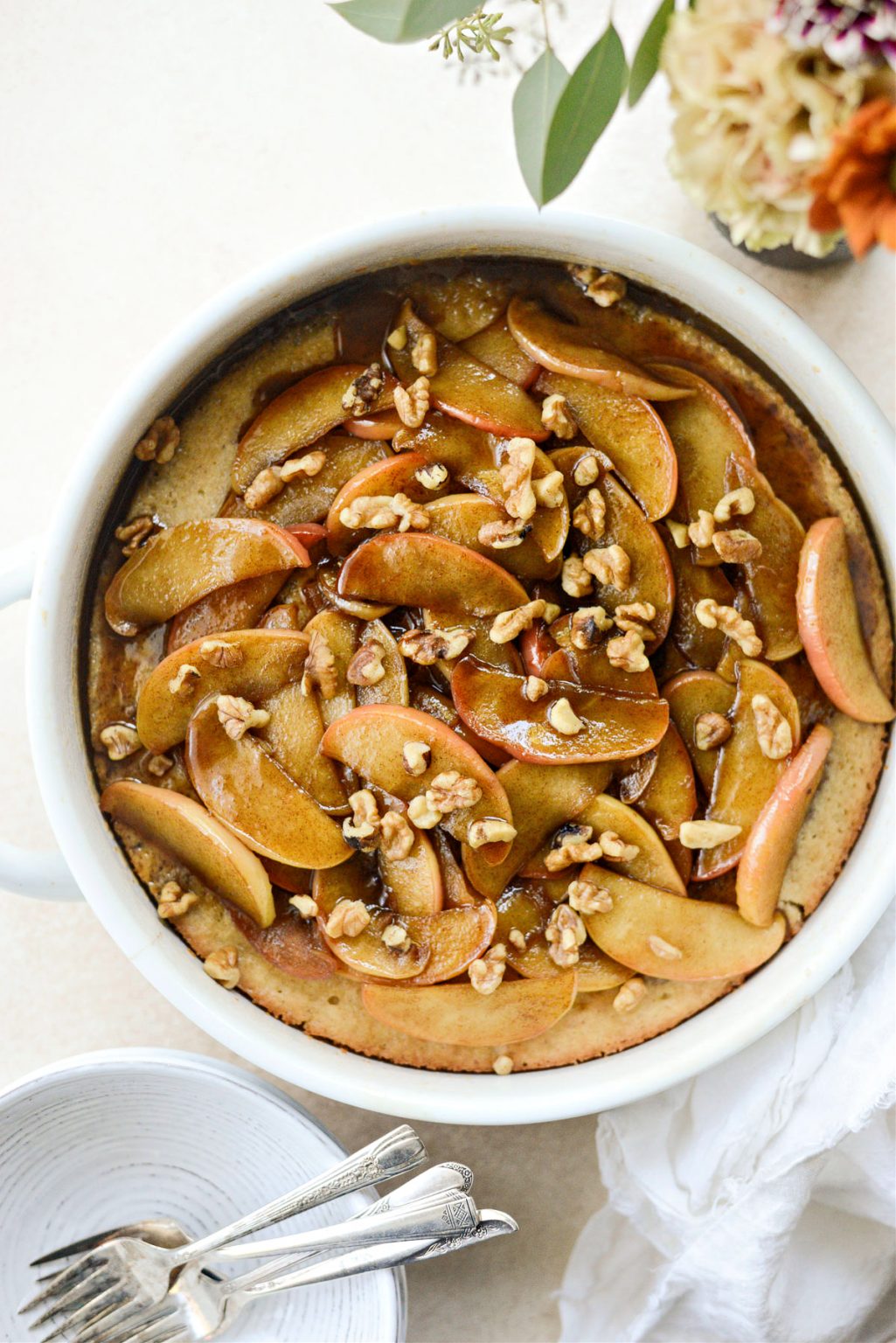 Caramel Apple Pudding Cake - Simply Scratch