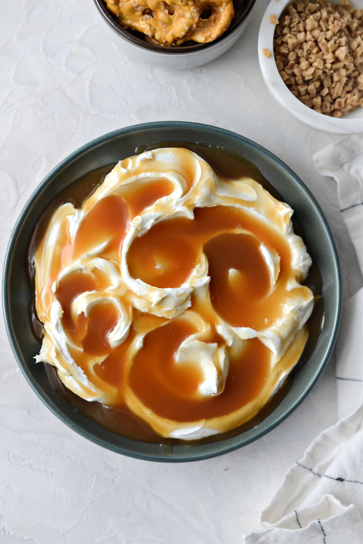 Caramel Whipped Goat Cheese Dip - Simply Scratch