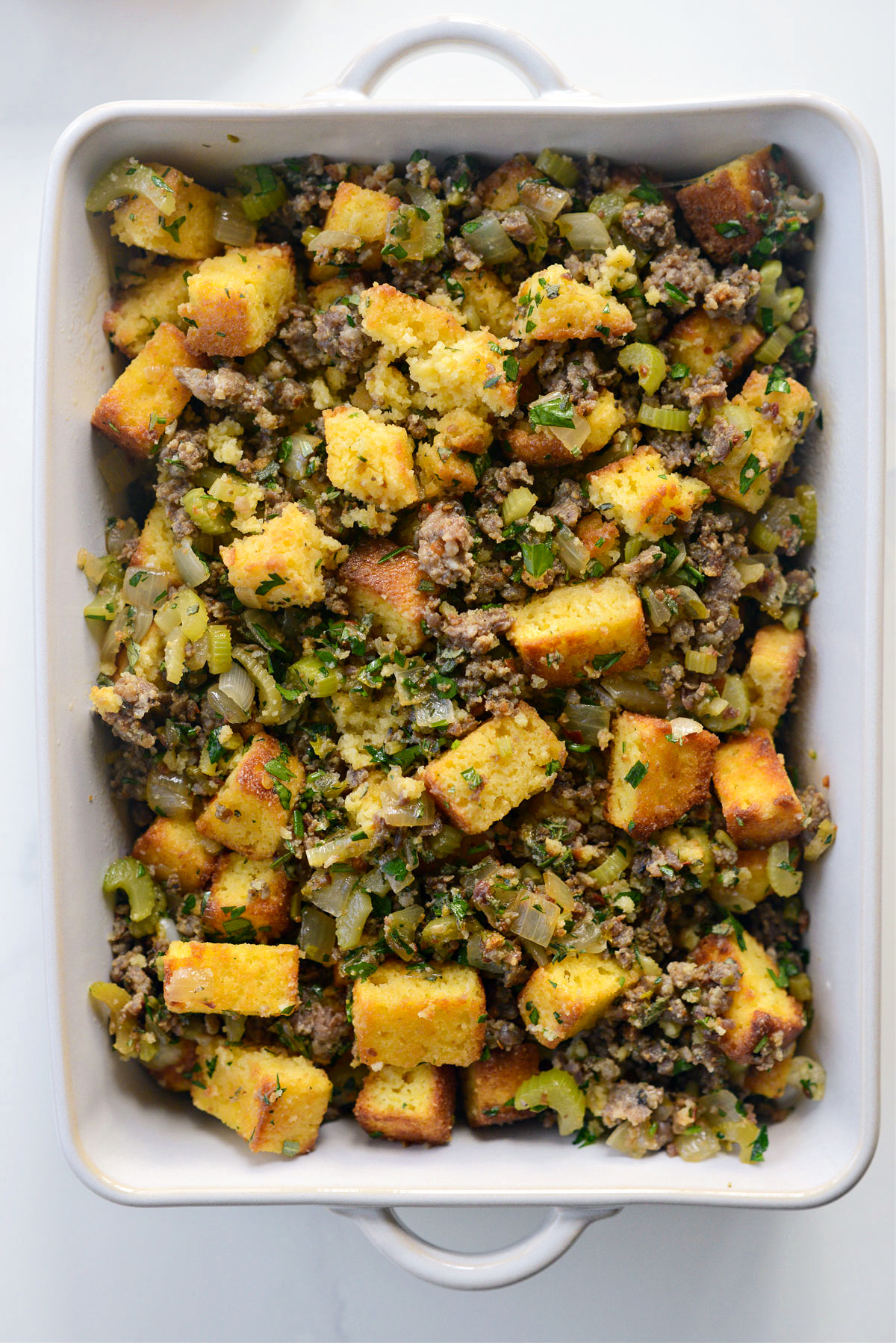 Sausage and Cornbread Dressing - Simply Scratch