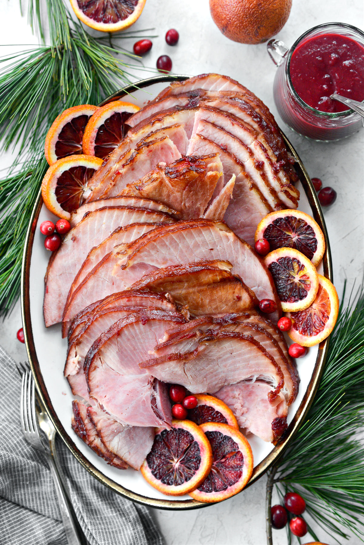 Cranberry Glazed Ham - Simply Scratch