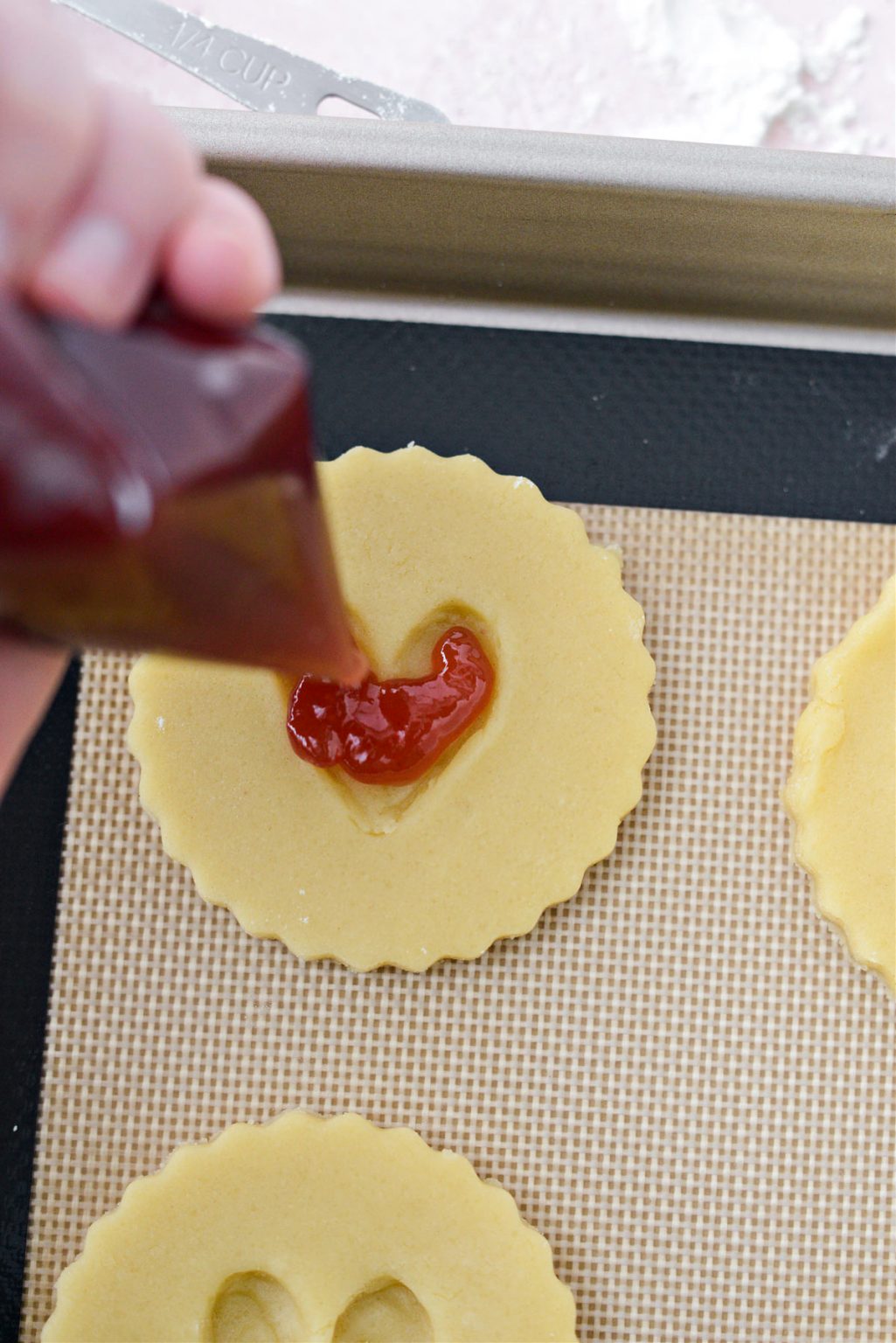 Jam Heart Butter Cookies - Simply Scratch