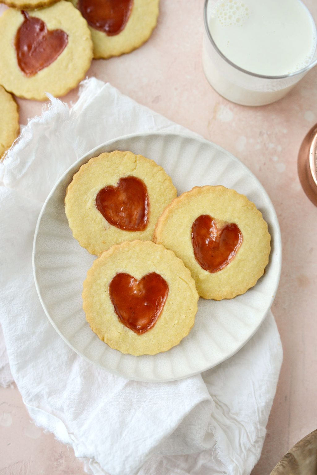Jam Heart Butter Cookies - Simply Scratch