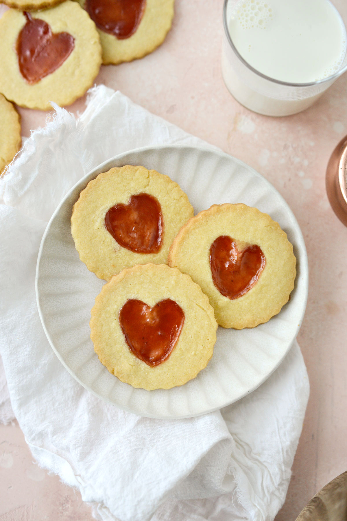 Jam Heart Butter Cookies - Simply Scratch